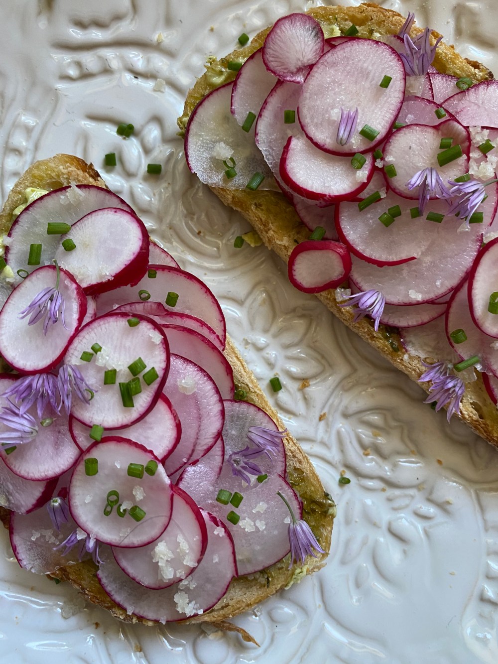 Buttered Radish Toast – The Leek & The Carrot